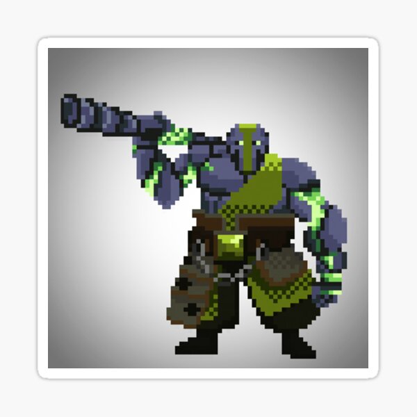 "Earth Spirit Pixel/Voxel" Sticker by Tri-Stain | Redbubble