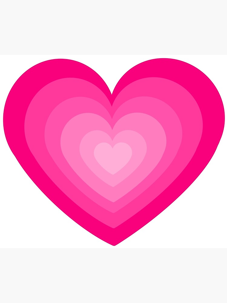 "Hot Pink Gradient Heart" Poster for Sale by IslaC38 | Redbubble