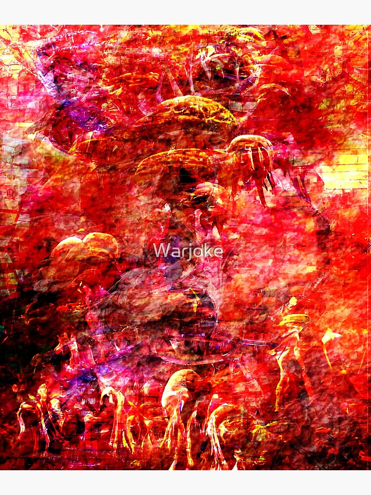 "Magma Canyon epic abstract art" Poster for Sale by Warjoke | Redbubble