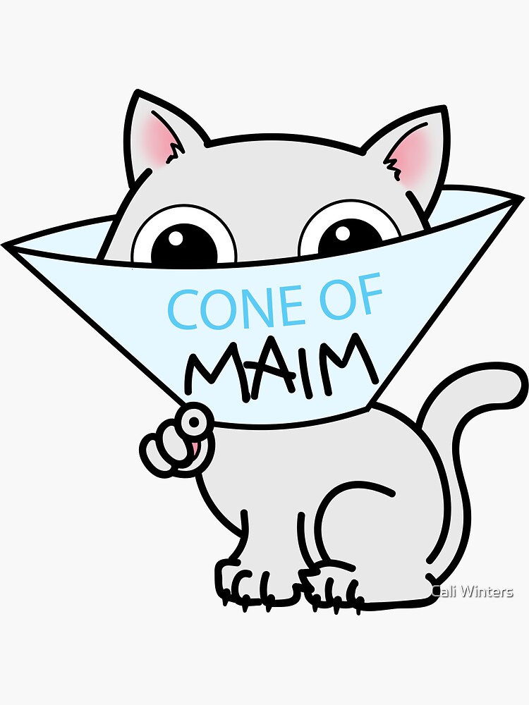 "Payback - Cone of Maim - Kitty Cat Shame" Sticker for Sale by ...