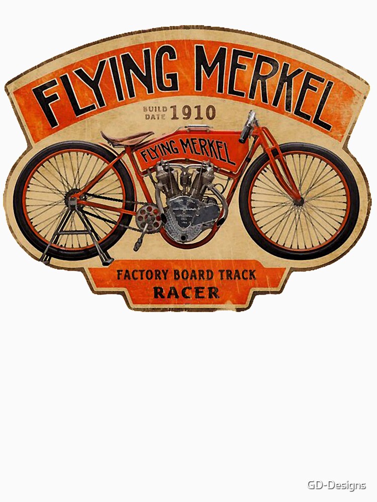 "Flying Merkel Vintage Logo" T-shirt for Sale by GD-Designs | Redbubble ...
