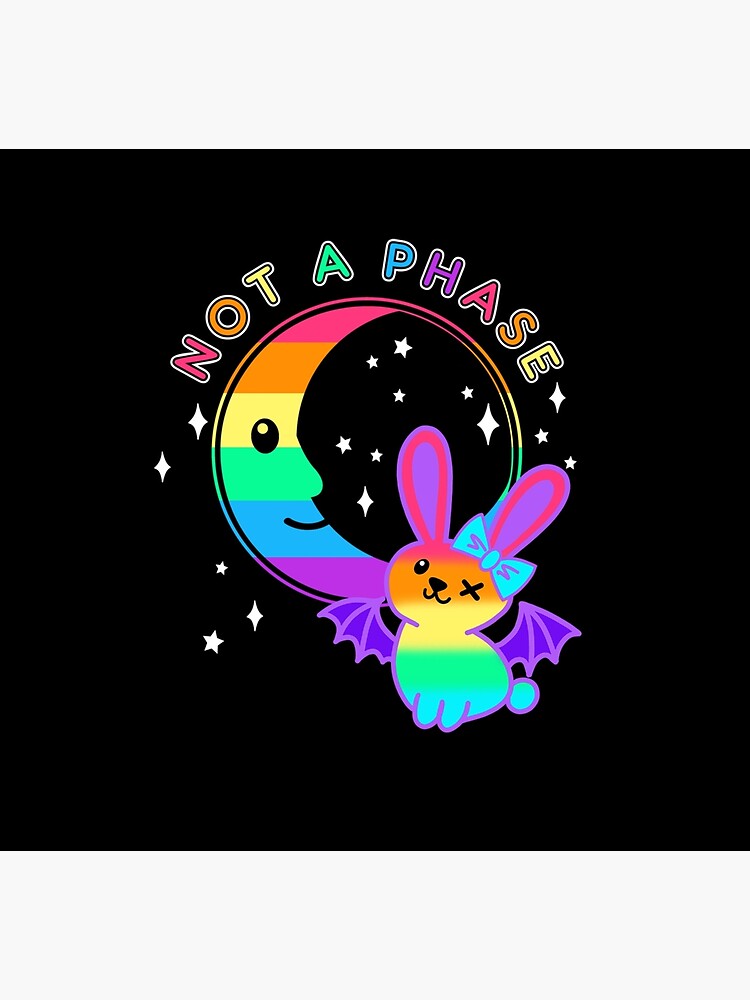"Pastel Goth Not A Phase Gay Lesbian LGBTQ Pride Flag Moon Long Sleeve ...