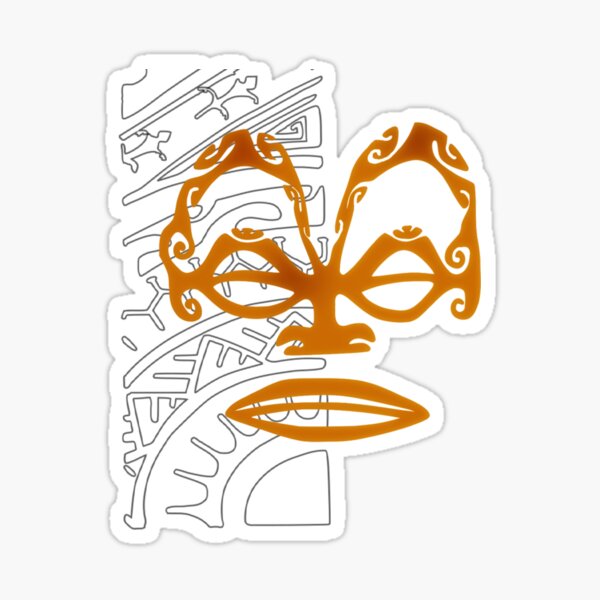 "TIKI TOA" Sticker for Sale by Nesian-Tahiti | Redbubble