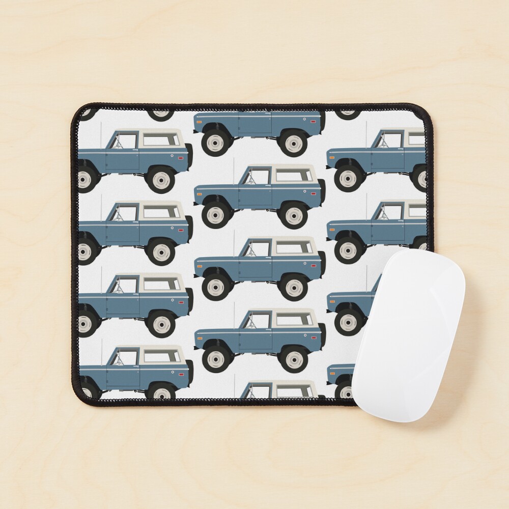 "Vintage Blue Ford Bronco" Sticker for Sale by eknicole | Redbubble