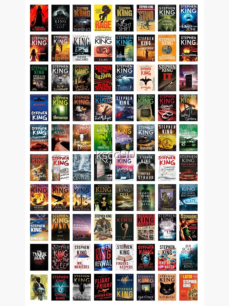 "Complete works of stephen king" Poster for Sale by kyreeeeeeen | Redbubble