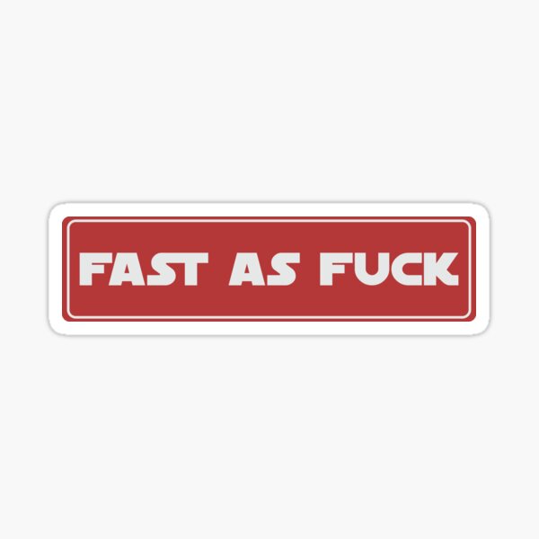 "Fast as Fuck Cool Helmet Sticker, motorcycle helmet" Sticker for Sale ...