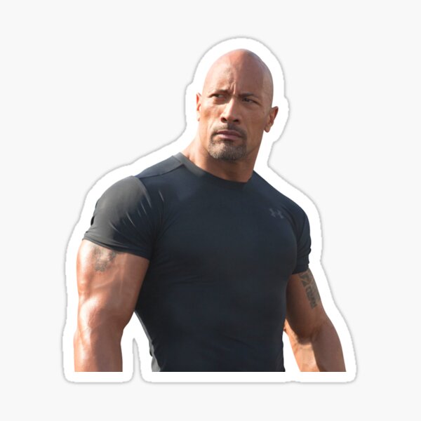 "The Rock" Sticker for Sale by BKARTO | Redbubble