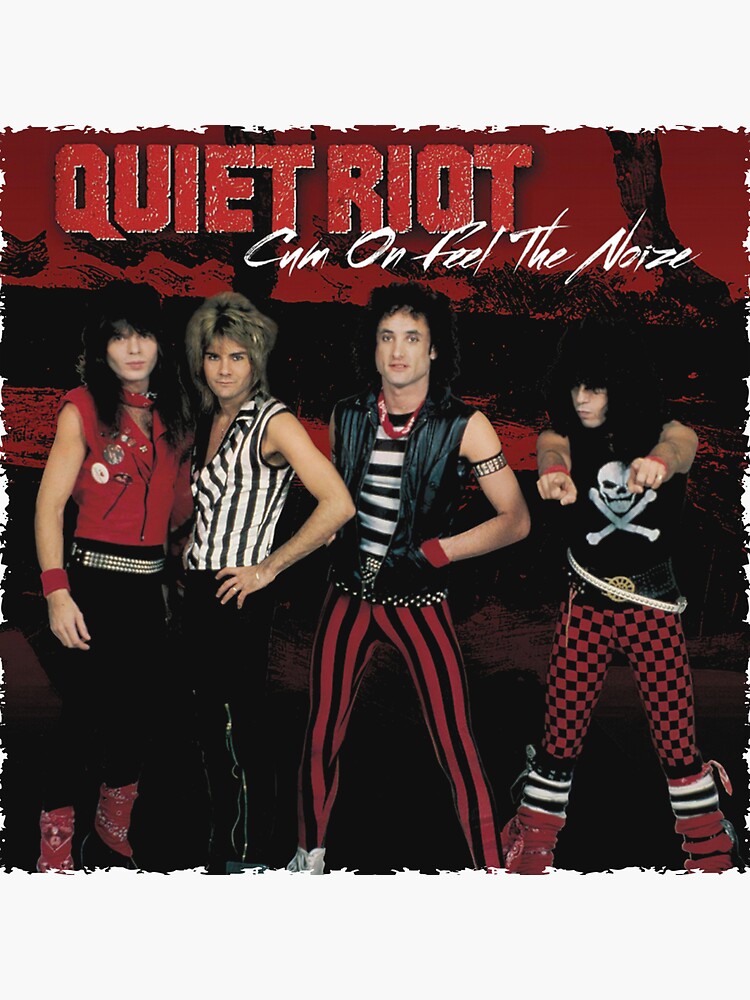 "QUIET RIOT BAND" Sticker for Sale by jemmahastings | Redbubble