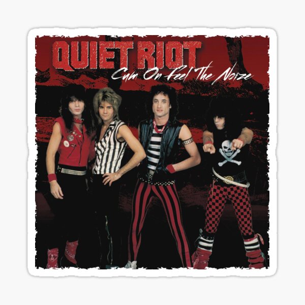 "QUIET RIOT BAND" Sticker for Sale by jemmahastings | Redbubble