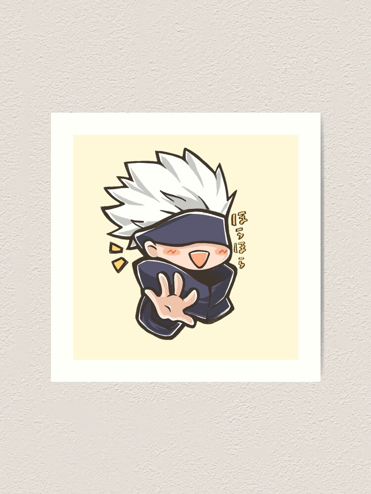 "Satoru Gojo chibi waving " Art Print for Sale by Manga-Nation | Redbubble