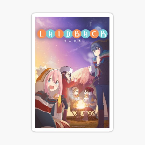 "Yuru Camp Laid Back Camp Movie Anime" Sticker for Sale by Anime-nez ...
