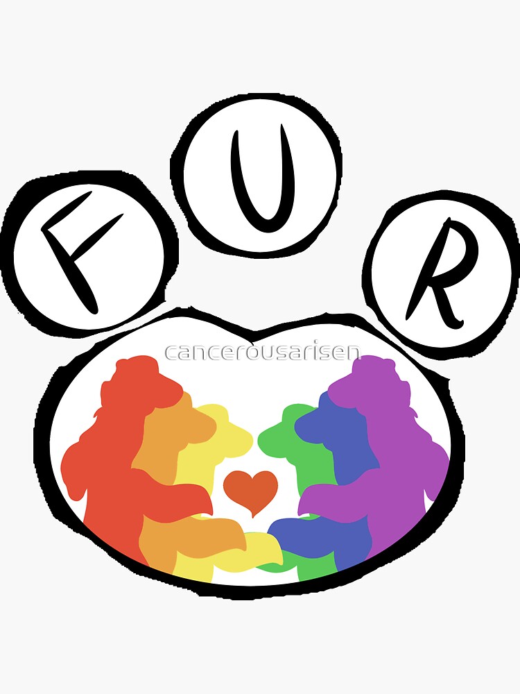 "Love Furries" Sticker by cancerousarisen | Redbubble