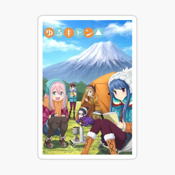 "Yuru Camp Laid Back Camp Movie Anime" Sticker for Sale by Anime-nez ...