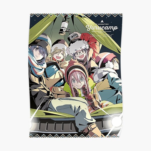 "Yuru Camp Laid Back Camp Movie Anime" Poster for Sale by Anime-nez ...