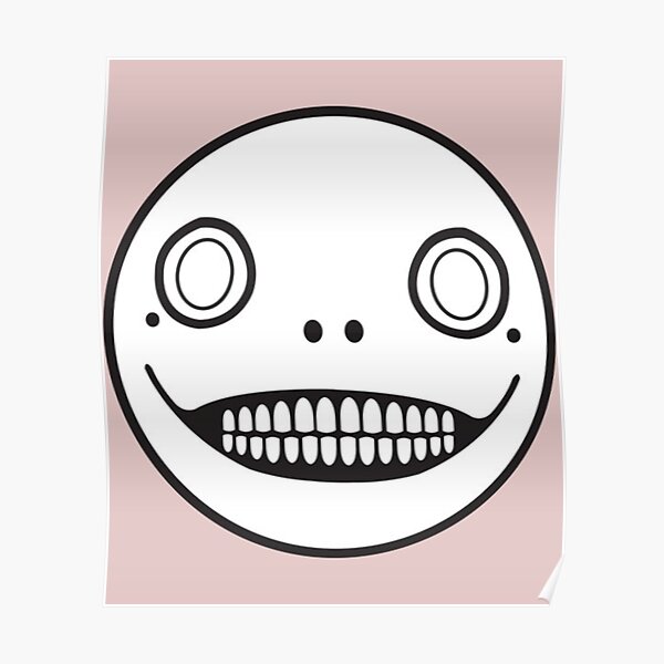 "Nier Automata Emil Mask " Poster for Sale by alexhoc16 | Redbubble