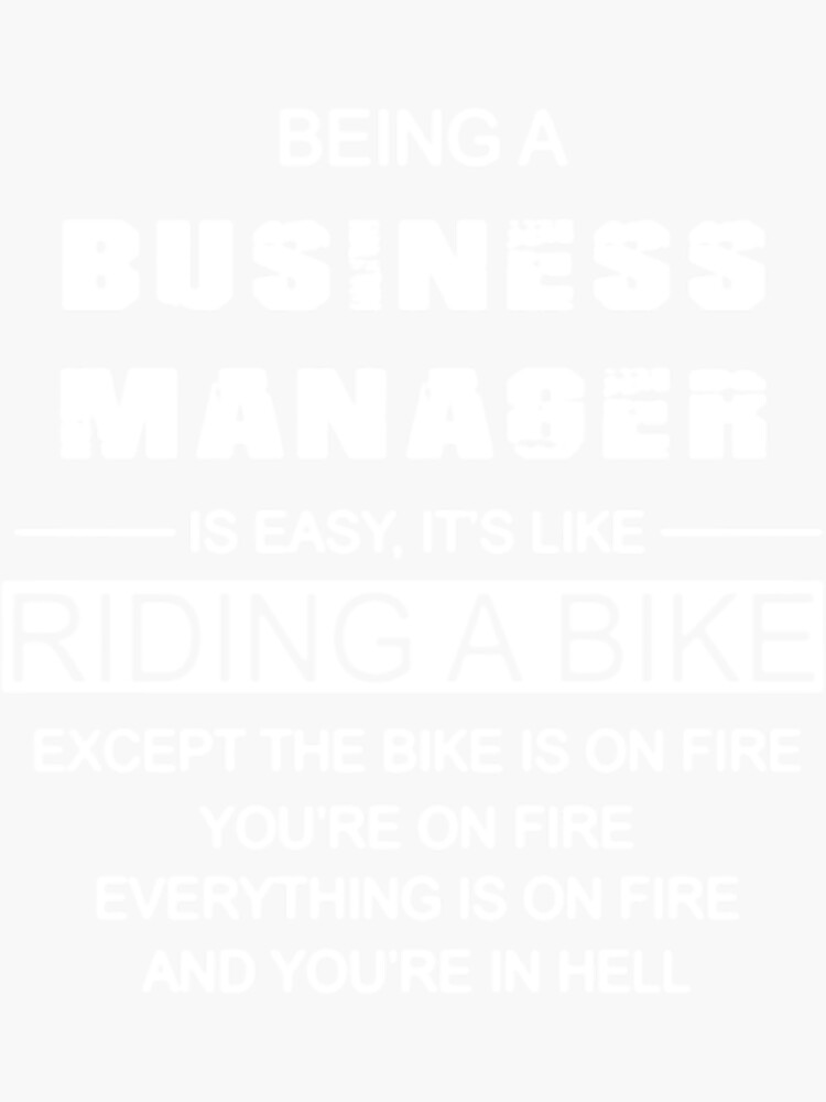 "Business Manager Riding A Bike" Sticker for Sale by aryagiri | Redbubble