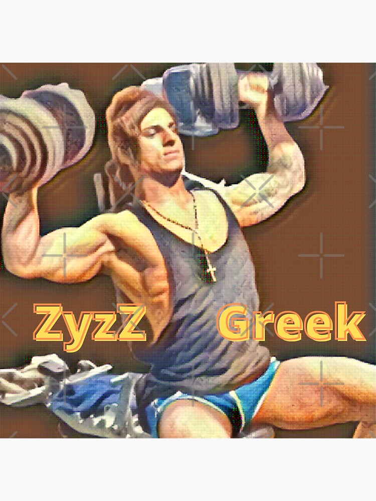 "Zyzz Greek" Sticker for Sale by HdanRDesign | Redbubble