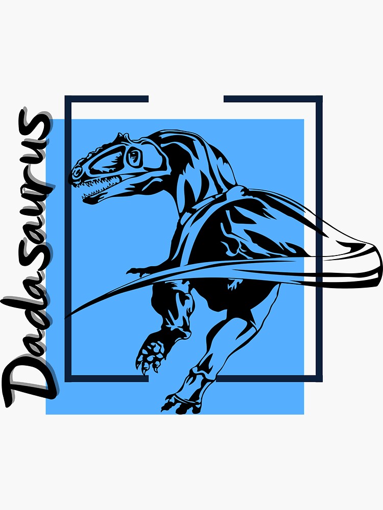 "Certified Dadasaurus- dinosaur father's day colorful art design funny ...