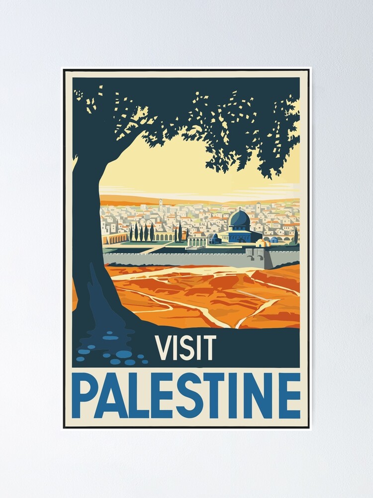"Vintage Travel Poster Visit Palestine" Poster for Sale by G-Design ...