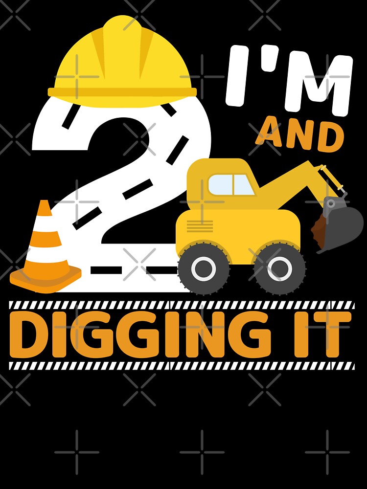 "Construction Theme Kids Party - I'm 2 and Digging It - 2 Years Old 2nd ...