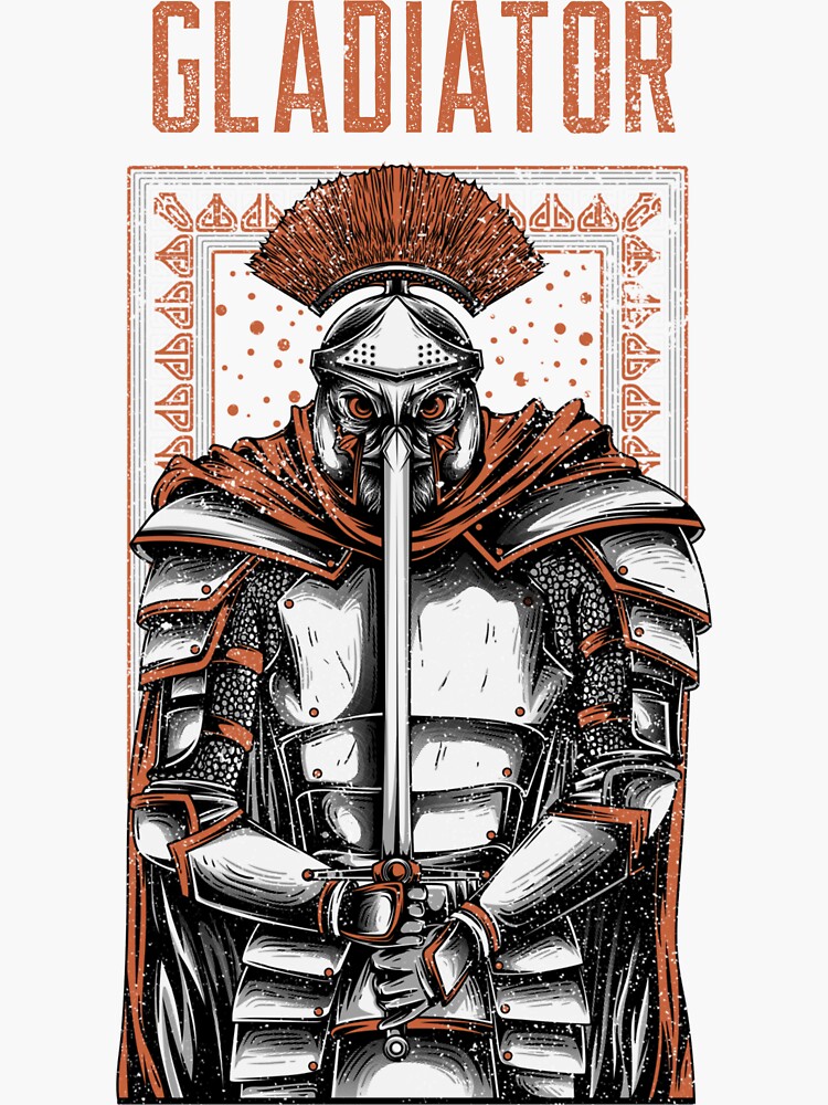 "Gladiator" Sticker for Sale by AMT95 | Redbubble