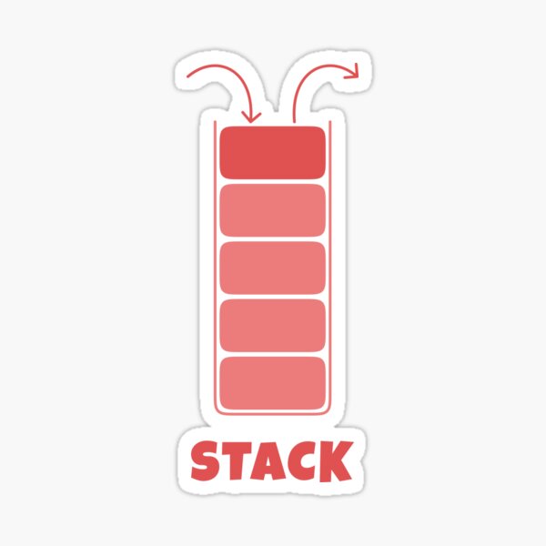 "Stack Data Structure" Sticker for Sale by Mechashadow | Redbubble