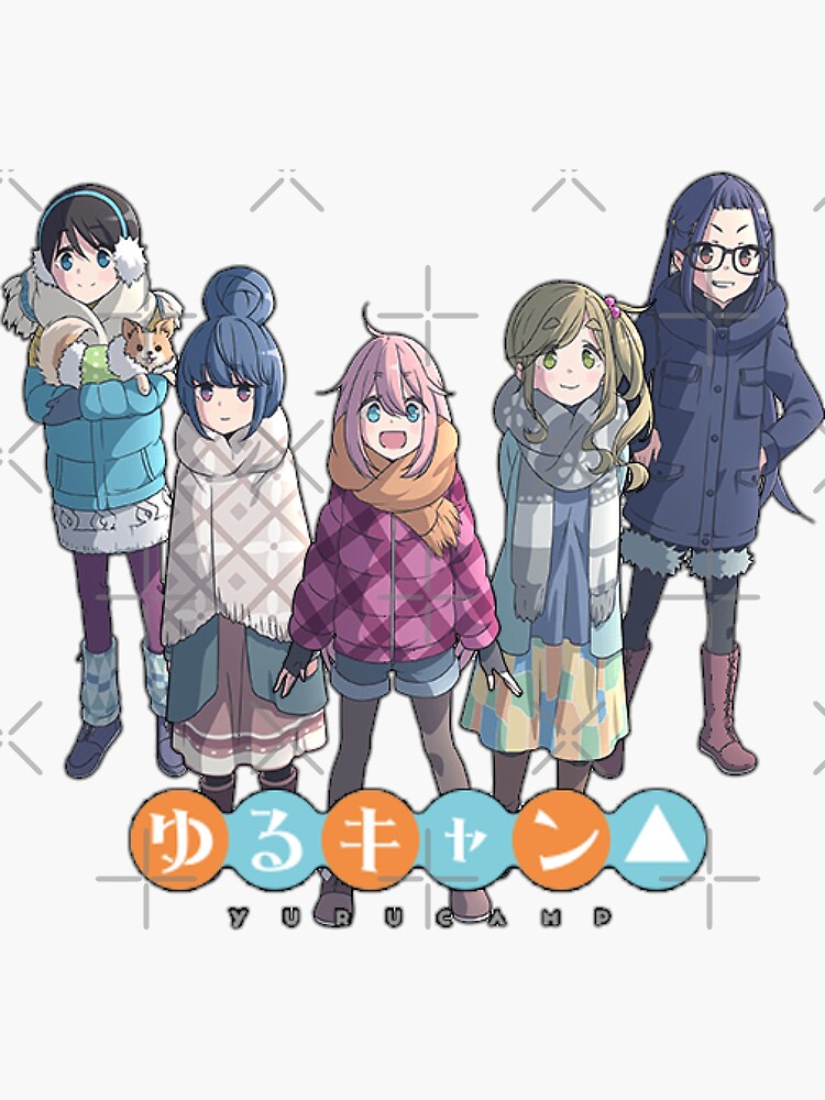 "Yuru Camp Laid Back Camp Movie Anime" Sticker for Sale by Anime-nez ...