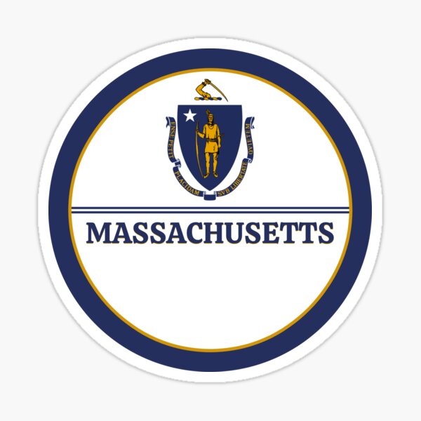 "Massachusetts State Flag Roundel" Sticker for Sale by FedSherDesign ...