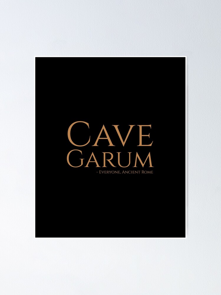 "Cave Garum - Funny Latin Phrase - Ancient Roman Food - Fish Sauce ...