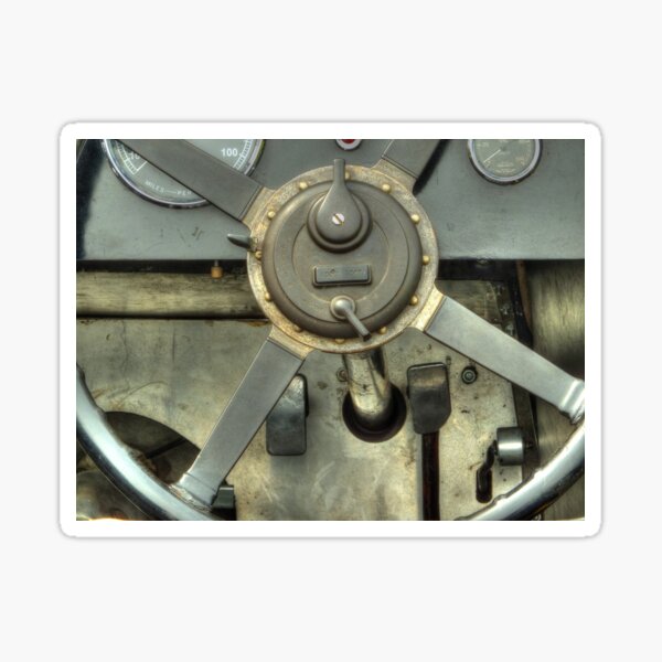 "Vintage Cockpit" Sticker by Catchavista | Redbubble