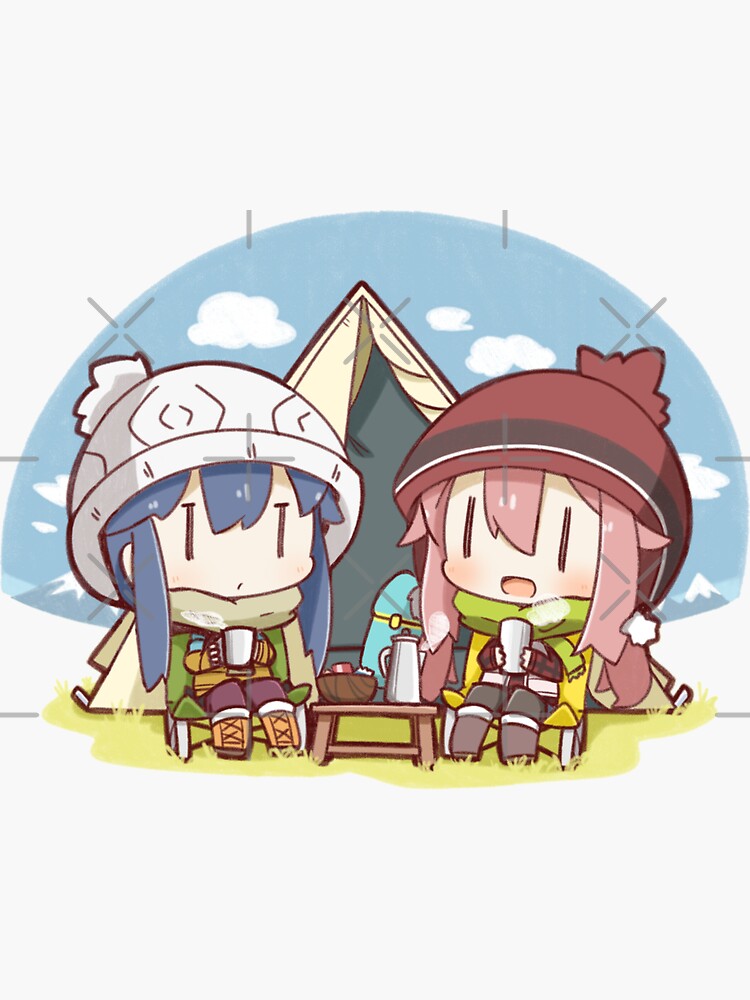 "Yuru Camp Laid Back Camp Movie Anime" Sticker for Sale by Anime-nez ...