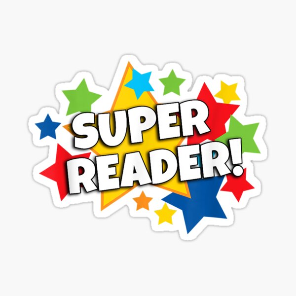 "Star Reader Super Reader T Shirt Kids Reading Award" Sticker for Sale ...