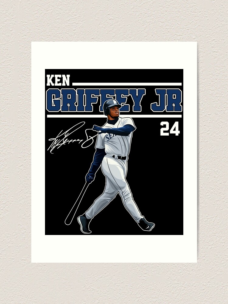 "Ken Griffey Jr The Kid Seattle Baseball Legend Signature Vintage Retro ...