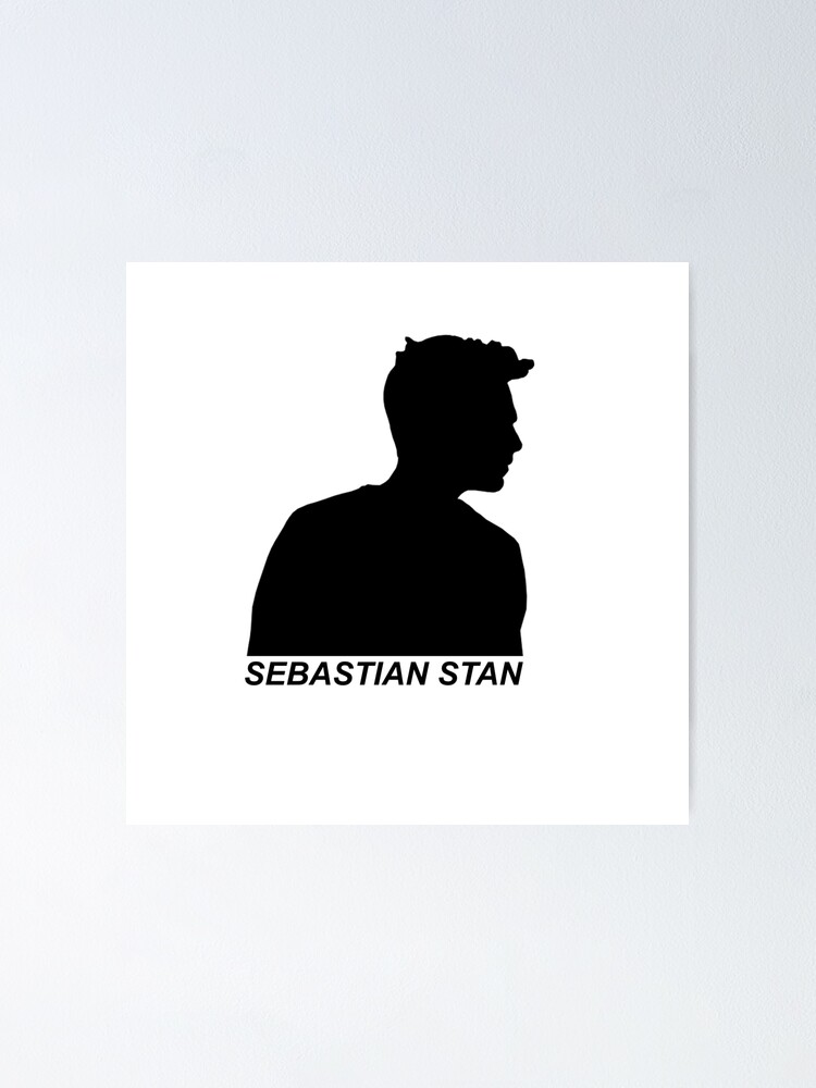 "SEBASTIAN STAN OUTLINE" Poster for Sale by softseb | Redbubble