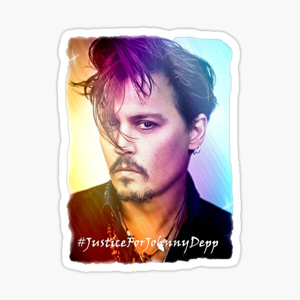 "Johnny Depp - Justice for Johnny Depp" Sticker for Sale by Joleneavage ...