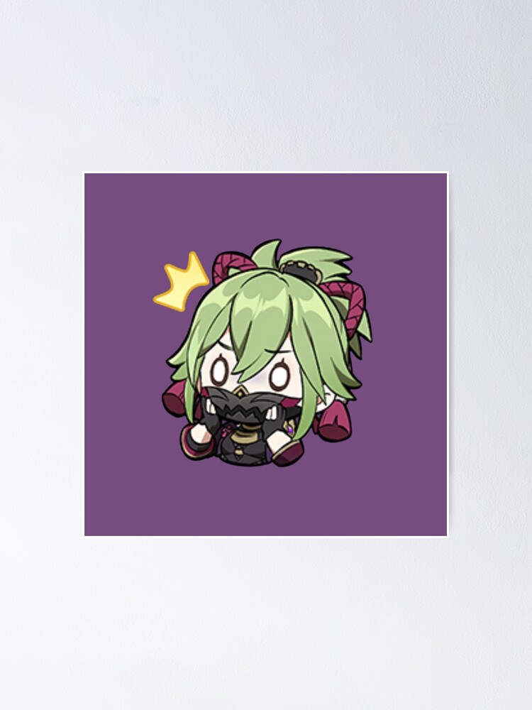 "Chibi Kuki Shinobu - Genshin Impact - Stickers Pack" Poster for Sale ...