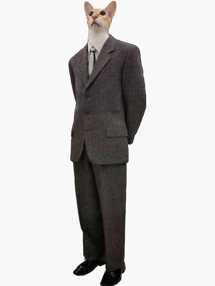 "Stinky Business babby guava and friends cat meme gloop" Sticker for ...