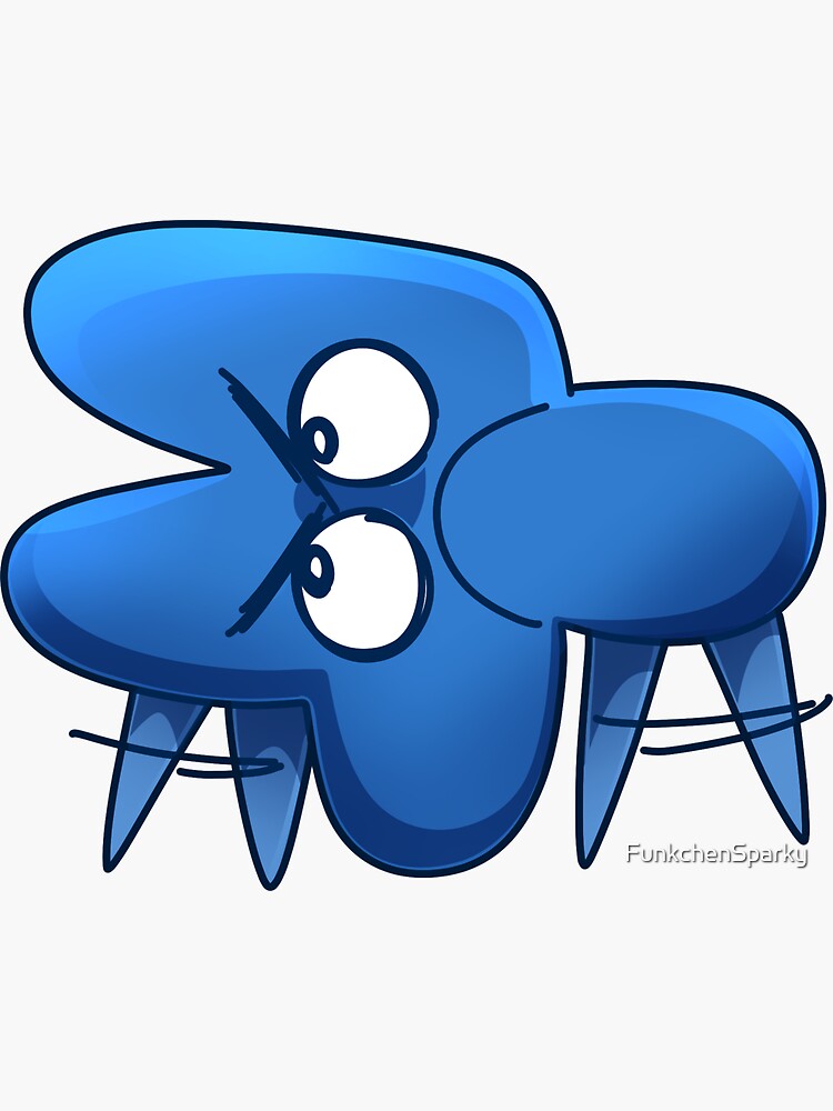 "BFB - Four scamper" Sticker for Sale by FunkchenSparky | Redbubble