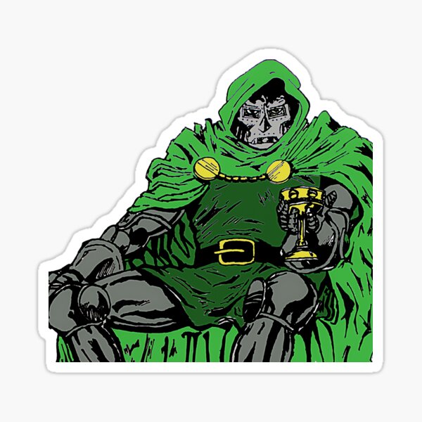 "Doom Dr DOOM" Sticker for Sale by RuthBecke | Redbubble