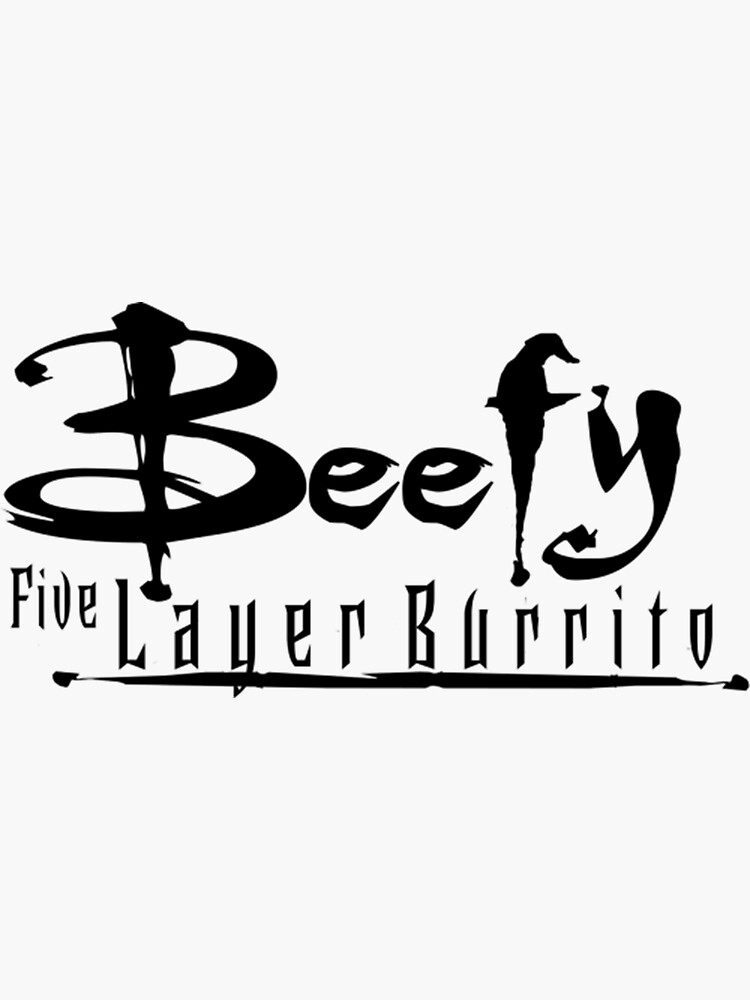"Beefy Five Layer" Sticker for Sale by Arturocec42f | Redbubble