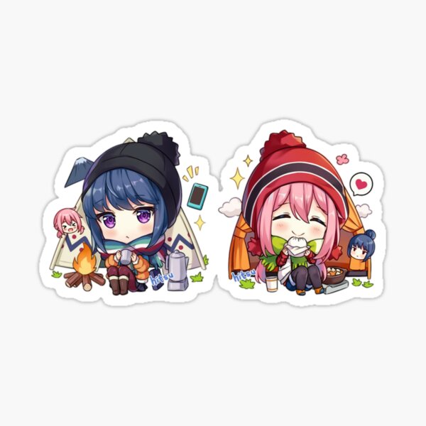 "Yuru Camp Laid Back Camp Movie Anime" Sticker for Sale by Anime-nez ...