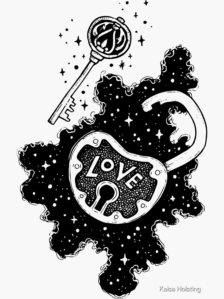 "Locked Wide Open" Sticker for Sale by artbysylph | Redbubble