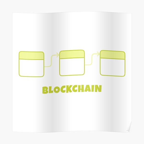 Póster «Estructura de datos de la cadena de bloques» de Mechashadow ...