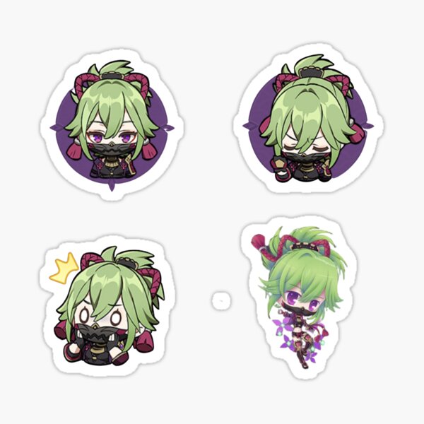 Sticker « Kuki Shinobu Genshin Impact Chibi », par artwala74 | Redbubble