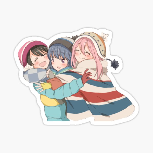 "Yuru Camp Laid Back Camp Movie Anime" Sticker for Sale by Anime-nez ...