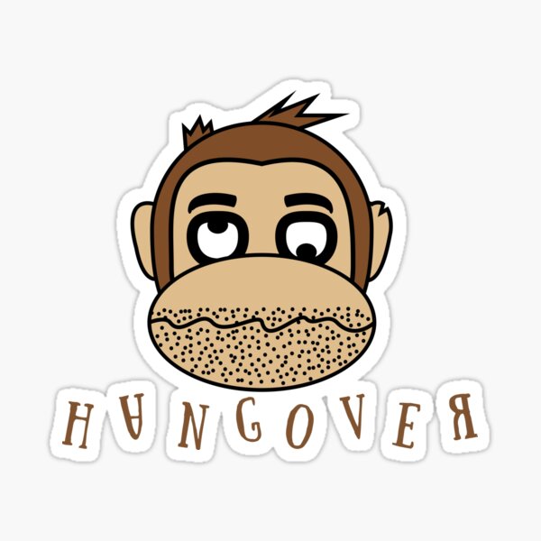 "Hangover Design" Sticker for Sale by Artzilla22 | Redbubble