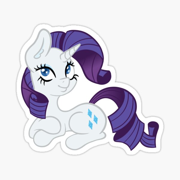 "rarity | my little pony" Sticker for Sale by EdgyAnimator | Redbubble
