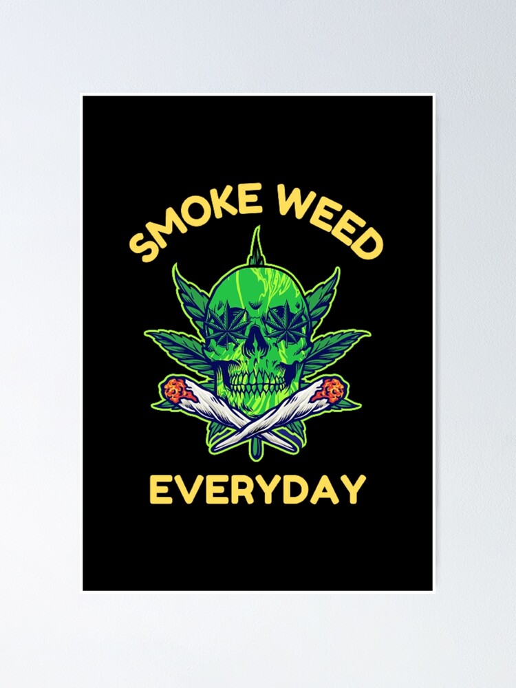 "Smoke Weed Everyday, Cannabis, Marijuana, Weed, 420, Leaf, Skull ...