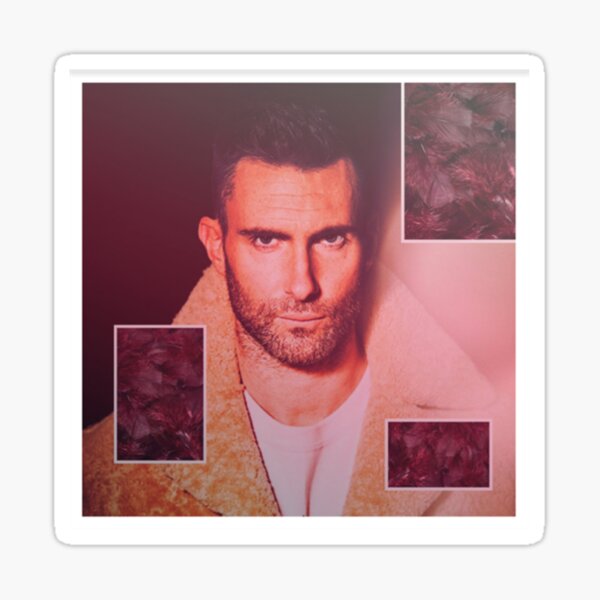 "Adam Levine " Sticker for Sale by BlackRRose29 | Redbubble