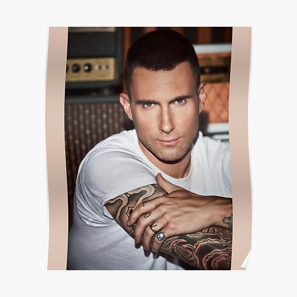 "adam levine " Poster for Sale by BlackRRose29 | Redbubble